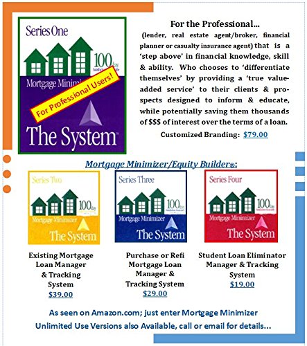 Mortgage Minimizer/Equity Builder: Existing Mortgage Loan Manager & Tracking System