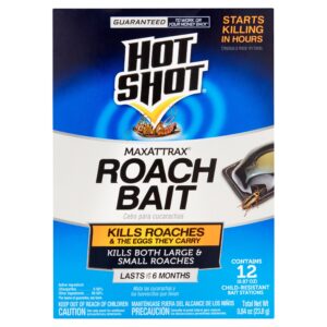 12 ROACH BAIT STATIONS KILLS LARGE & SMALL ROACHES 6 Months