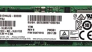 Samsung PM981 Polaris 512GB M.2 NGFF PCIe Gen3 x4, NVME Solid State Drive SSD, OEM (2280) MZVLB512HAJQ-00000