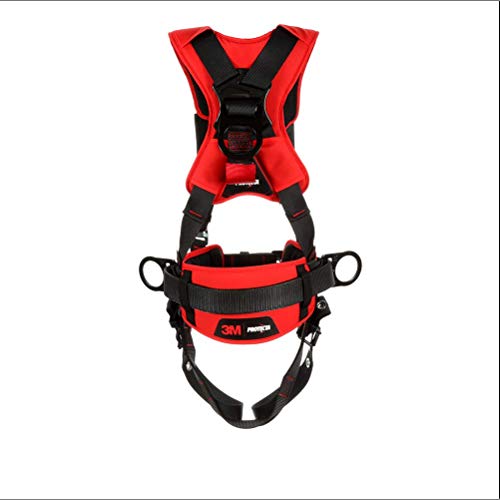 3M Protecta Medium - Large Comfort Construction Style Full Body Positioning Harness With Easy-Link Web Adapter, Auto-Resetting Lanyard Keeper And Impact Indicator