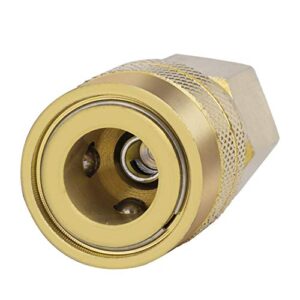 WYNNsky Industrial Air Coupler, 1/4 Inch Body Size, 3/8 Inch FNPT Threads Size, Brass Air Compressor Accessories Fitting