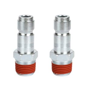 wynnsky automotive air plug, 1/2 inch body size, 1/2 inch npt male threads size, 2 pieces steel air compressor hose accessories fittings