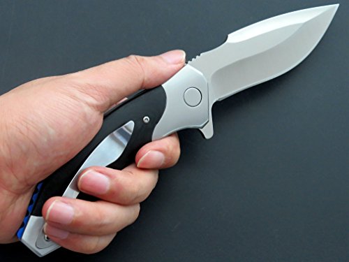 Eafengrow EF15 Folding Blade Knives 7.9 inch 9Cr18Mov Blade and G10 Handle Outdoor Camping Knife