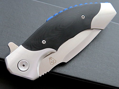 Eafengrow EF15 Folding Blade Knives 7.9 inch 9Cr18Mov Blade and G10 Handle Outdoor Camping Knife