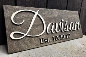 custom wood sign personalized wedding gift wood wall art personalized sign last name sign established sign wooden signs bridal shower gift anniversary gift