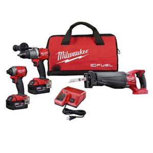 milwaukee 2997-23 fuel combo kit includes drill impact reciprocating sawzal