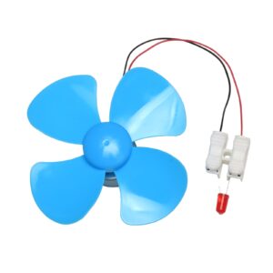 EUDAX DIY DC Power Micro Motor Wind Turbine Electricity Generator Blades Model