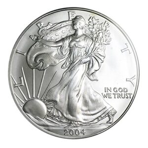 2004 Silver Eagle In US Mint Gift Box $1 Brilliant Uncirculated