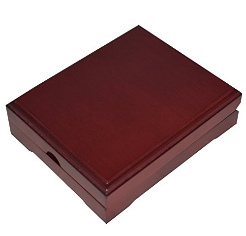 Guardhouse Wood Display Box for NGC/PCGS/Premier/Little Bear Elite Coins in Certified or Certified Style Holders/Slabs (Single Coin, Sedona Red Finish)