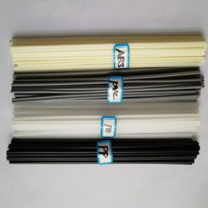 plastic welding rods - abs/pp/pvc/pe plastic strips for bumper repair welding tools for plastic welder 9.8 inch 40pcs plastic welding kit