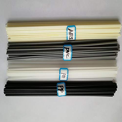 Plastic Welding Rods - ABS/PP/PVC/PE plastic strips for Bumper Repair Welding Tools for Plastic Welder 9.8 Inch 40PCS Plastic Welding Kit