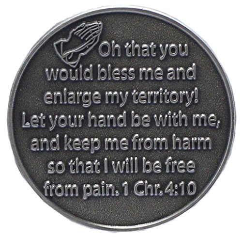 4 Prayer of Jabez Coins Christian Bible Quote (Pkg of 4)