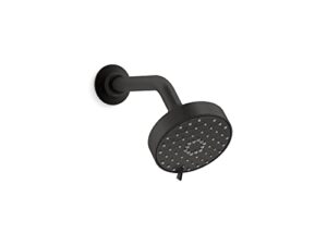 kohler 72419-bl awaken 2.0 gpm multifunction showerhead, matte black