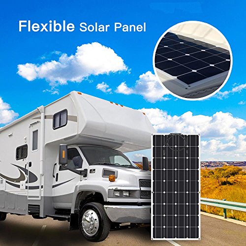 Giosolar 200 Watt 12 Volt Solar Marine Kit Monocrystalline Panel with 20A LED Charge Controller for RV Solar Charging Off-Grid System