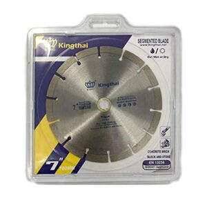 Kingthai 10 Inch Wet Dry Segmented Cutting Concrete Diamond Saw Blade for Masonry with 25.4mm Arbor