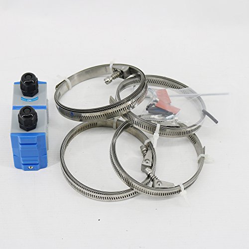 Graigar TUF-2000F+TM-1 Portable Waterproof Fixed Ultrasonic Flow Meter Flowmeter Clamp-on Transducer TM-1 DN50-700mm 1.97-27.56in