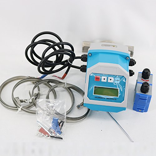 Graigar TUF-2000F+TM-1 Portable Waterproof Fixed Ultrasonic Flow Meter Flowmeter Clamp-on Transducer TM-1 DN50-700mm 1.97-27.56in