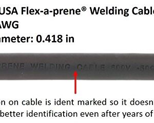 200 Amp Welding Leads Assembly Set - Terminal Lug Connector - #2 AWG Cable (25 FEET Each Lead)