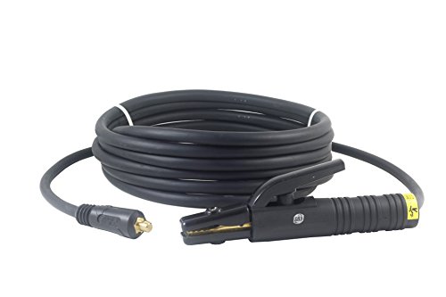 200 Amp Welding Electrode Holder Lead Assembly - Dinse 10-25 Connector - #2 AWG Cable (15 FEET)