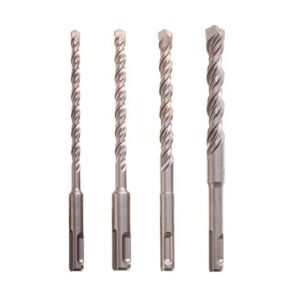 rannb rotary hammer bit set sds plus bits set for concrete masonry wall 6+8+10+12mm - 4pcs