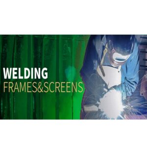 VIZ-PRO Green Vinyl Welding Curtain/Welding Screen, 6' x 6'