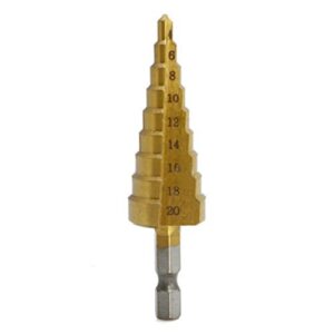 3pcs 4-12/20/32mm Step Drill Bits High Speed Steel Cone Titanium Coated Tool Sets Hole Metal Cutter