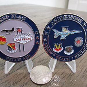 United States Air Force Nellis Red Flag 64th Aggressors 57th Wing Air Combat Command Challenge Coin