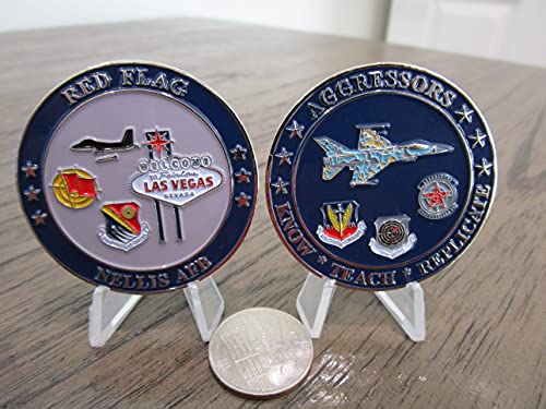 United States Air Force Nellis Red Flag 64th Aggressors 57th Wing Air Combat Command Challenge Coin