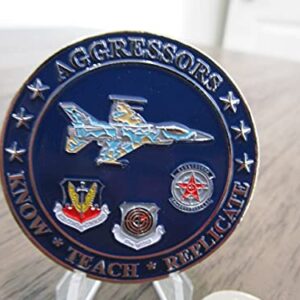 United States Air Force Nellis Red Flag 64th Aggressors 57th Wing Air Combat Command Challenge Coin