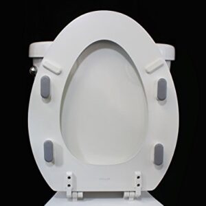 LUXE Bidet 4 piece Universal Toilet Seat Bumper Kit, comes with Strong Adhesive