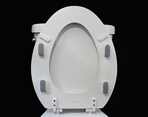 LUXE Bidet 4 piece Universal Toilet Seat Bumper Kit, comes with Strong Adhesive