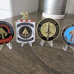 Set of 4 CIA Covert Action Challenge Coins SAD SOG Seal Team VI Grim Reaper