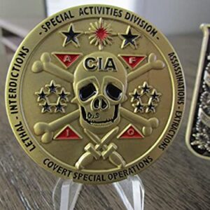 Set of 4 CIA Covert Action Challenge Coins SAD SOG Seal Team VI Grim Reaper