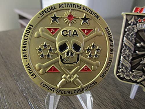 Set of 4 CIA Covert Action Challenge Coins SAD SOG Seal Team VI Grim Reaper