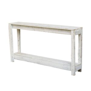 white farmhouse console table 46x10