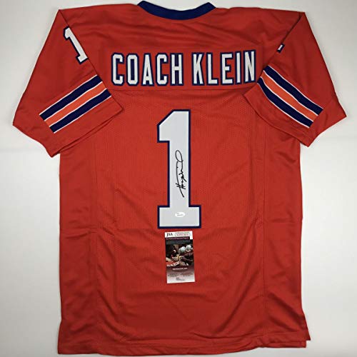 Autographed/Signed Henry Winkler Coach Klein The Waterboy SCLSU Mud Dogs Orange Football Jersey JSA COA