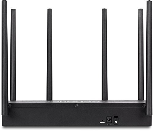 TRENDnet AC3000 Tri-Band Wireless Gigabit Dual-WAN VPN SMB Router, MU-MIMO, Wave 2,Internet Router, Whole Office-Home Wifi, Pre-Encrypted Wireless, QoS,Inter-VLAN Routing, Black, TEW-829DRU