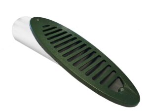 mitered drain 3 in. green angled mitered drainage grate