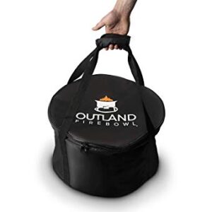 Outland Living 762 UV and Weather Resistant Cypress Fire Pit Carry Bag, Fits 21-Inch Diameter Outdoor Propane Gas, Black