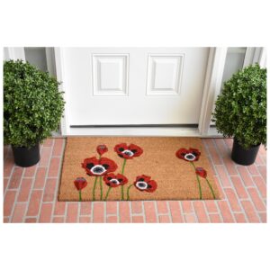 Calloway Mills Red Poppies Doormat