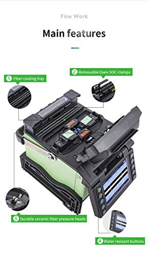 Core Aliginment Portable FTTH Optical Fiber Fusion Splicer GX39 Welder Splicing Machine SOC Holder is Aviliable