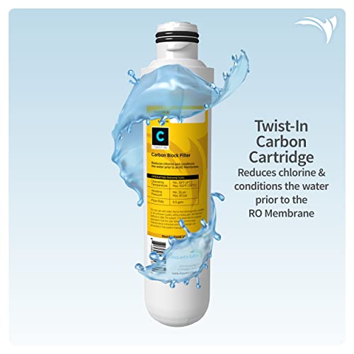 AQUATICLIFE TWIST-IN REPLACEMENT PACK CARTRIDGES, SEDIMENT + CARBON + 100 GPD MEMBRANE + DEIONIZATION