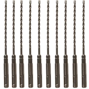 10pcs sds 1/4"x7"rotary hammer concrete masonry hex drill bits carbi tip