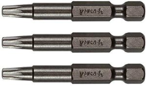 8 point star bit. vega double square #2 professional grade 2 square drive torx 2” bit set. 150ds02a-3 (pack of 3)