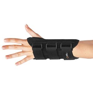 Copper Compression Night Time Wrist Orthopedic Brace - Copper Infused Carpal Tunnel Wrist Support Sleeve. Breathable, Comfortable Sleep Splint for Arthritis, Tendonitis, RSI, Sprains (Left Hand)