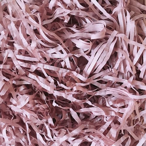 Vintage Rose Blush Shredded Tissue Paper Shred Dusky Ash Antique Vintage Pink Hamper Gift Box Basket Filler Fill (100g)