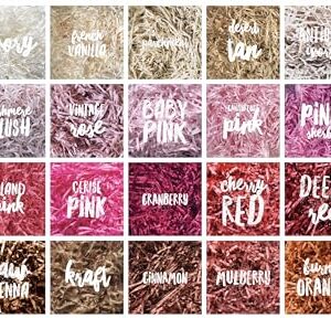 Vintage Rose Blush Shredded Tissue Paper Shred Dusky Ash Antique Vintage Pink Hamper Gift Box Basket Filler Fill (100g)