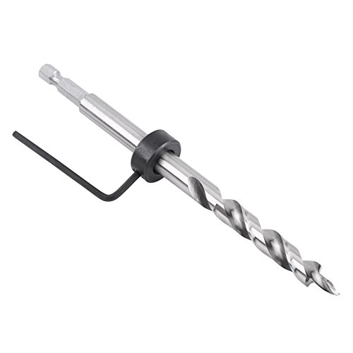 Spur Drill Bit,3/8" inch Lip and Spur Point Drill Bit with Adjustable Depth Stop for Woodworking