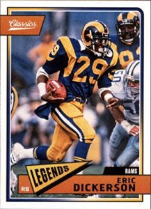 2018 panini classics #102 eric dickerson la rams legend football card