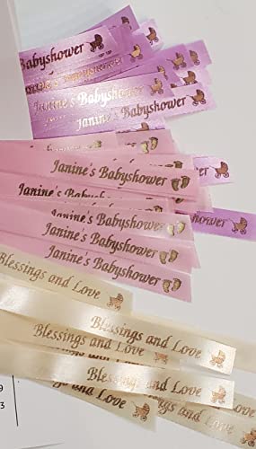 Personalized Ribbons for Bridal Shower Wedding Party Favors or Baby Birthday Bows Bapitsm Christening - Cut or Assembled Bows Custom Ribbon